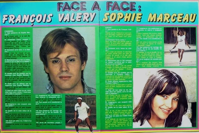 *SOPHIE MARCEAU / Francois Valery = Coupure De Presse 2 Pages 1982 / Clipping EUR 5,00 - PicClick FR