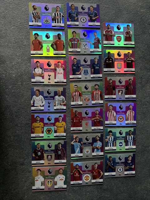 TOPPS PREMIER LEAGUE 2025/2026 Pro Partnership Full Collection No ...
