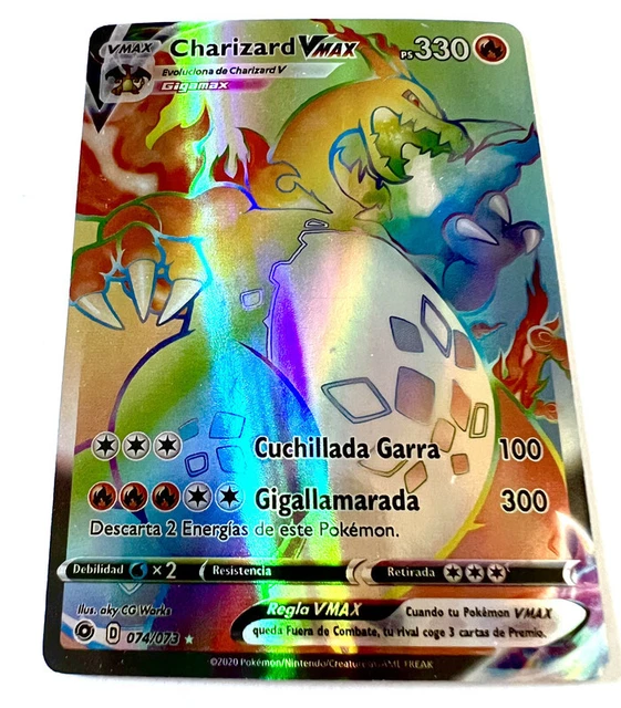CARTA POKÉMON CHARIZARD Vmax Rainbow 074/073 EUR 149,99 - PicClick IT