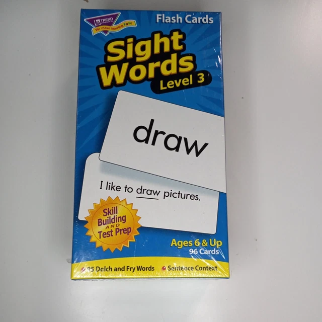 TREND LEVELED SIGHT Words Flash Cards, Level 3 - Set of 96, NEW $12.99 ...