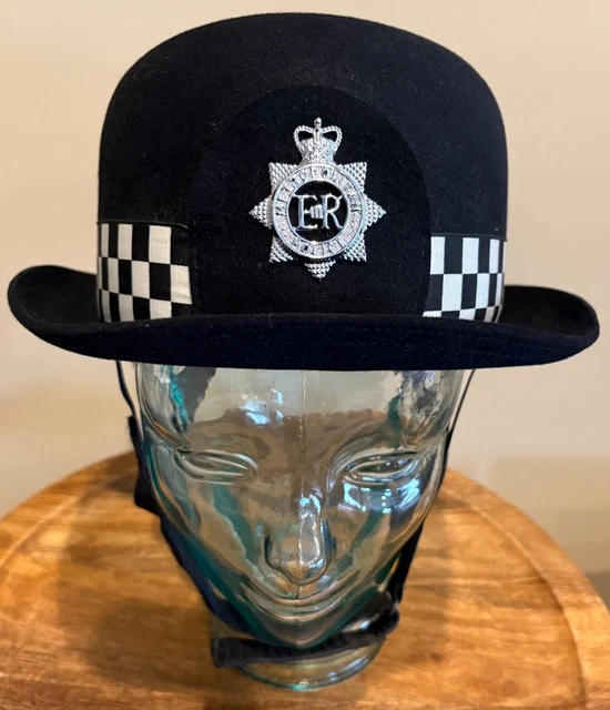 UK ENGLAND BRITISH Metroplitan Police Bobby Helmet Hat Womens ...