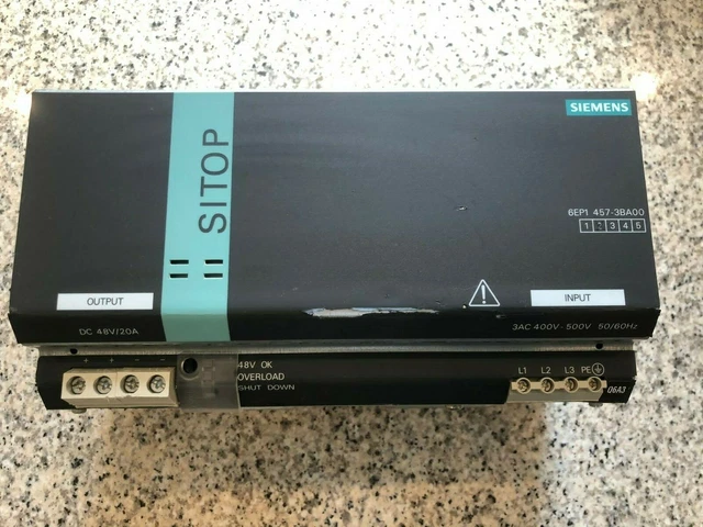 SIEMENS SITOP MODULAR 48V/20A 3Ph 6EP1457-3BA00 Power Supply £111.59 ...
