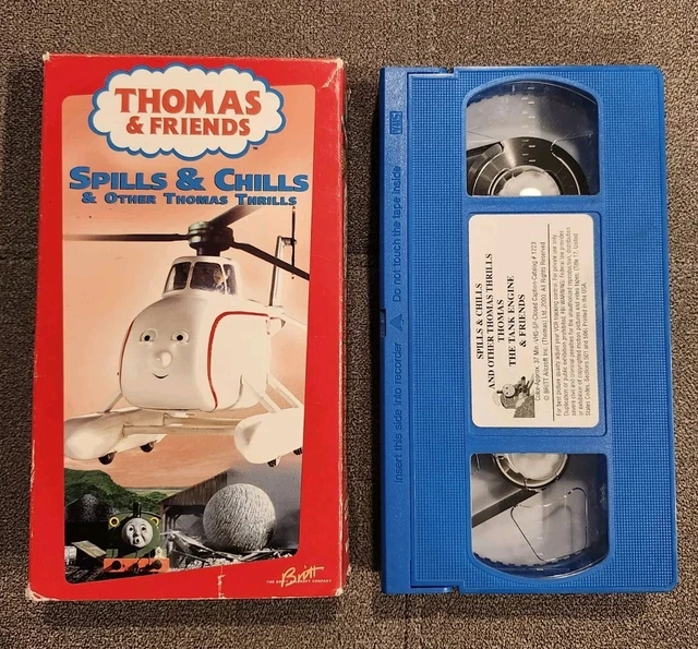 THOMAS THE TANK Engine & Friends VHS 2000 Tape Spills and Chills Blue ...