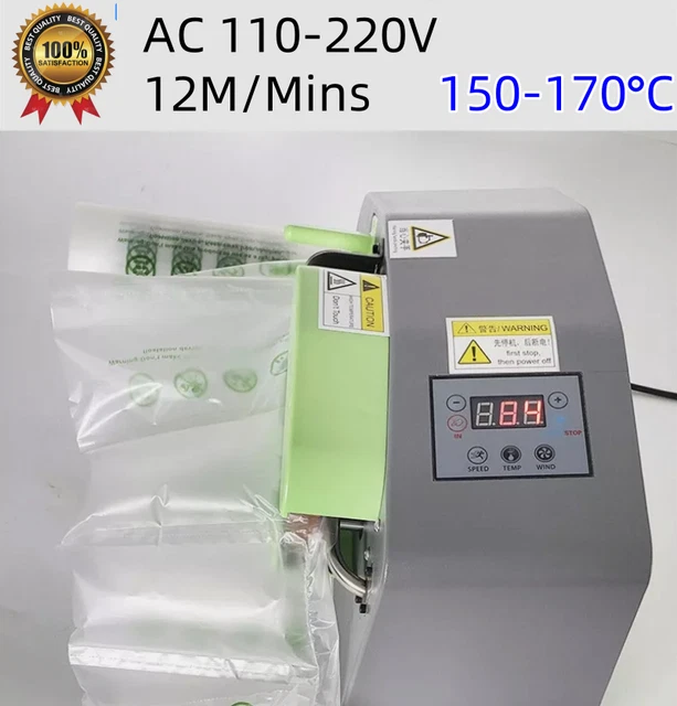 AIR PILLOW CUSHION Machine Packing Void Fill Inflate Roll Bubble Wrap ...