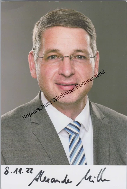 ORIGINAL AUTOGRAPH ALEXANDER Müller FDP MdB // autograph autograph ...