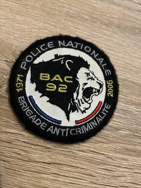 ÉCUSSON POLICE NATIONALE Brigade Anti Criminalité Bac92 EUR 12,00 ...