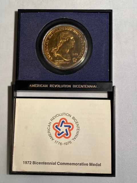 1972 AMERICAN REVOLUTION Bicentennial Medal Commemorative Coin £3.82 ...