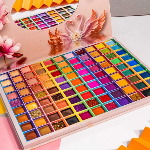 99 COLORS WATERPROOF Glitter Eyeshadow Eye Shadow Pallete Lasting ...