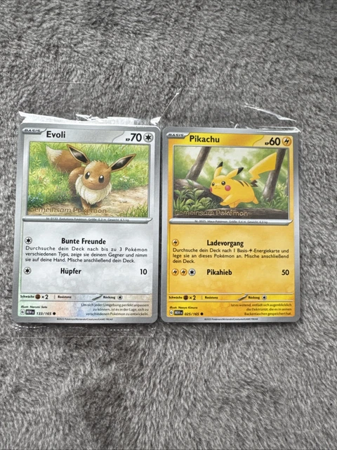 POKÉPOST POKÉMON EVOLI & Pikachu Promo Karten Gemeinsam Sealed 2023 EUR 70,00 - PicClick DE