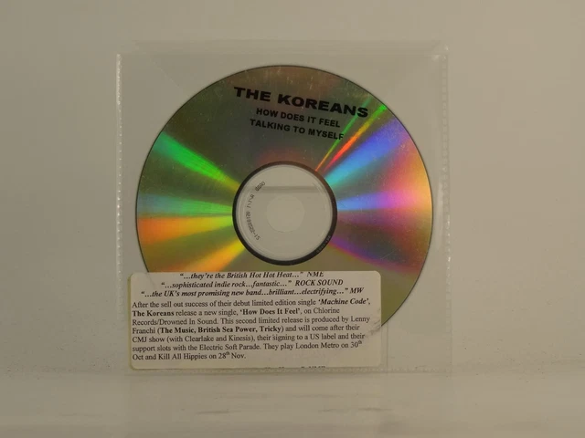 THE KOREANS HOW DOES IT FEEL (D79) 2 Track Promo CD Single with Plastic ...