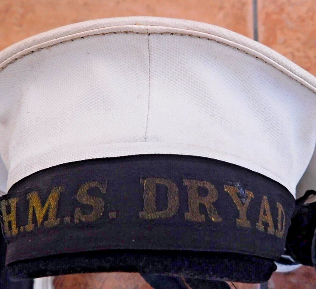 WW2 WORLD WAR Two ? Royal Navy Hms Dryad Cap Tally Sailor Ratings Hat ...
