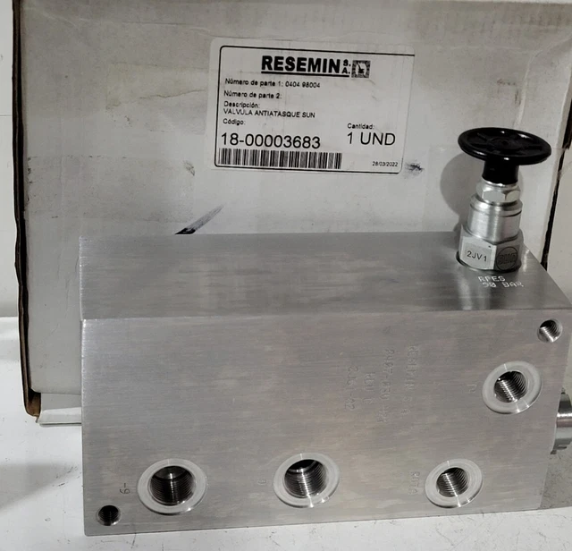 RESEMIN S.A. HYDRAULIC Valve B407-03V-H21 Sun Hydraulics 2JV1 £466.79 ...