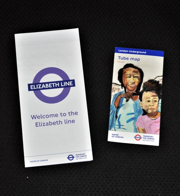LONDON TUBE MAP May 2022 - Elizabeth Line + Official Opening Folder £4. ...