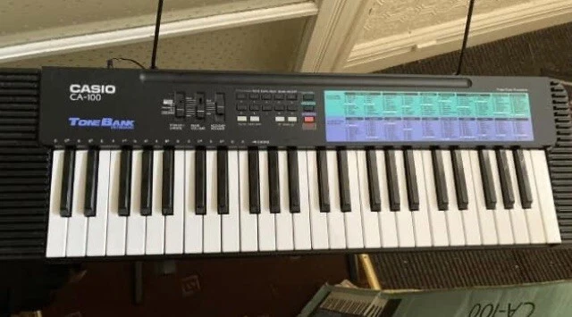 CASIO KEYBOARD CA-100 Tone Bank Casio Tonebank Electronic Key Board ...