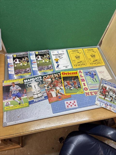 MIXED LOT FOOTBALL programmes collections/ bulk lots 1980’s-90’s £2.00 ...