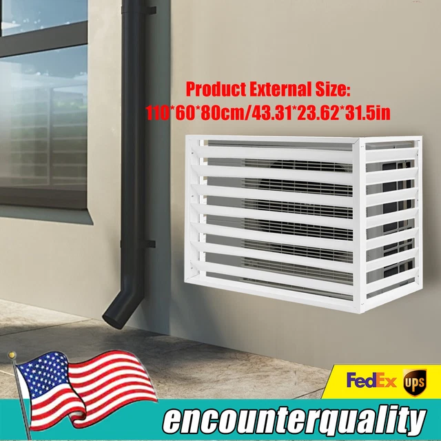 OUTDOOR PRIVACY SCREEN Air Conditioner Fence Metal Privacy Fence Cover ...