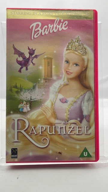 BARBIE AS RAPUNZEL On VHS Video Cassette Tape £8.99 - PicClick UK