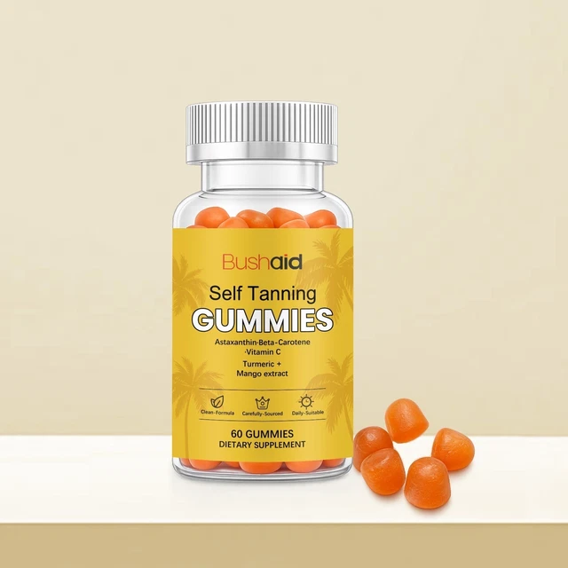 TANNING GUMMIES WITH Astaxanthin For Women And Men 60 Tablets £14.58 ...