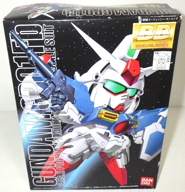 RARE VINTAGE BANDAI BB SD Gundam GP01Fb 1999 Japan Model Kit ...