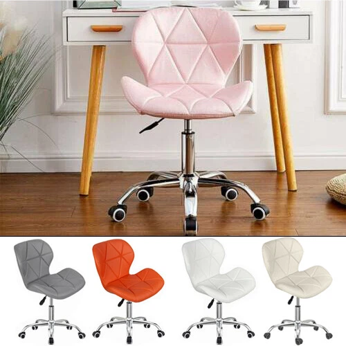 2X ADJUSTABLE COMPUTER Desk Office Chair Cushioned 360° Swivel Lift ...