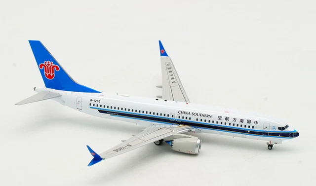 INFLIGHT CHINA SOUTHERN for BOEING 737MAX8 B-1206 1/200 diecast model ...