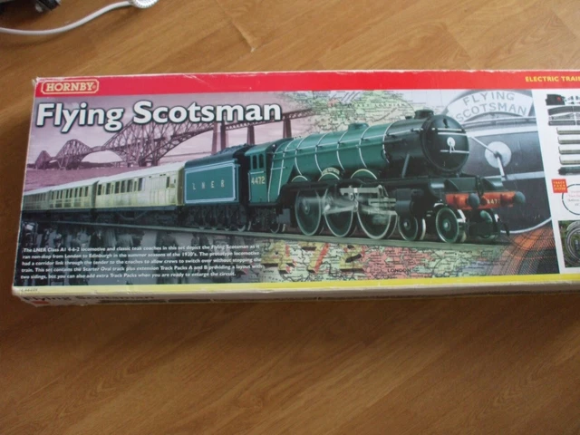 HORNBY FLYING SCOTSMAN Train Set R1039 00 Gauge £89.00 - PicClick UK