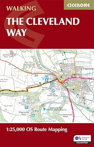 THE CLEVELAND WAY Map Booklet: 1:25,000 OS Route Mapping by Paddy ...