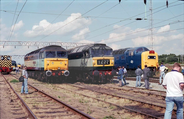 ORIGINAL 35MM NEGATIVE Diesel Classes On Display Crewe Bas Hall 1994 ...