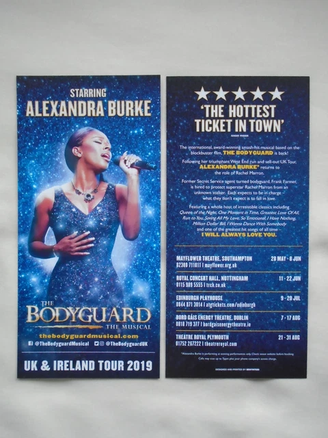 ALEXANDRA BURKE/THE BODYGUARD Live Theatre Event UK 2019 Promotional ...
