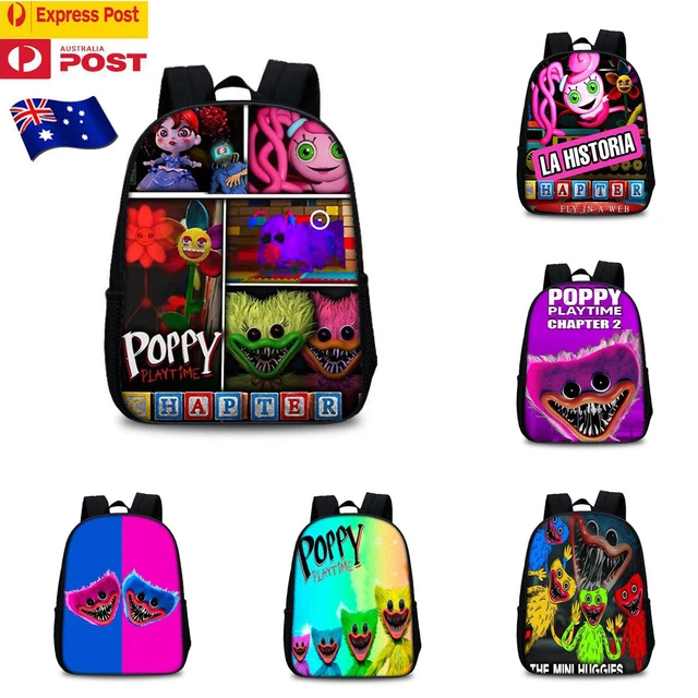 POPPY PLAYTIME HUGGY Wuggy Backpack Kids Rucksack School Bag Travel ...