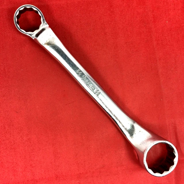 1950 SNAP-ON 5/8& x 3/4" XS2024 10° Offset Short Box Wrench Underline ...