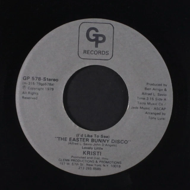 KRISTI: THE EASTER Bunny Disco/Disco Bunny GP 7" Single 45 U/min hören ...