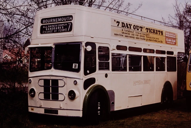 ORIGINAL BUS COACH Slide Hants & Dorset Bournemouth Open Double Decker ...