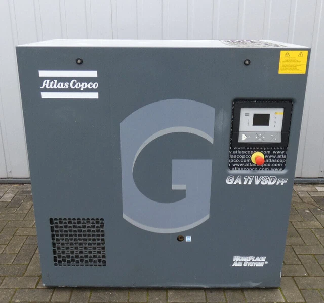 ATLAS COPCO SCHRAUBENKOMPRESSOR GA11VSD FF | 11 Kw | pmax 12,75 bar ...