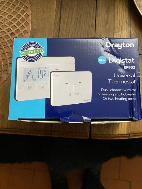 DRAYTON DIGISTAT RF902 universal boiler thermostat control, two channel ...