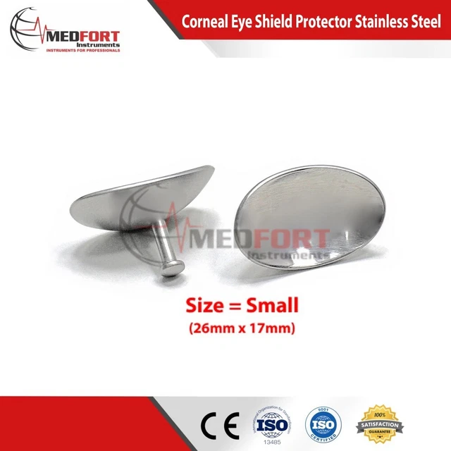 CORNEAL EYE SHIELD Stainless Steel | S 26mm X 17mm | Laser Eye ...