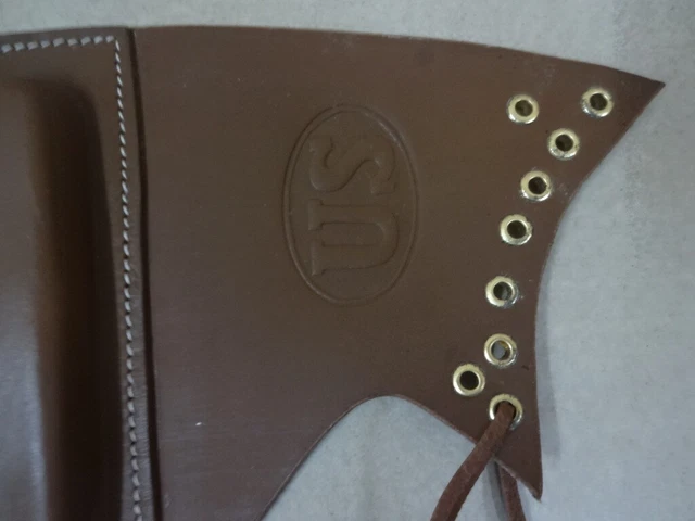 WWII US GARAND Leather Sniper Rifle Cheek Pad (Left Hand) Embosed US ...