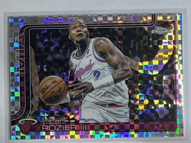 2025-26 TOPPS CHROME Basketball - Terry Rozier III - X-Fractor #11 £2. ...