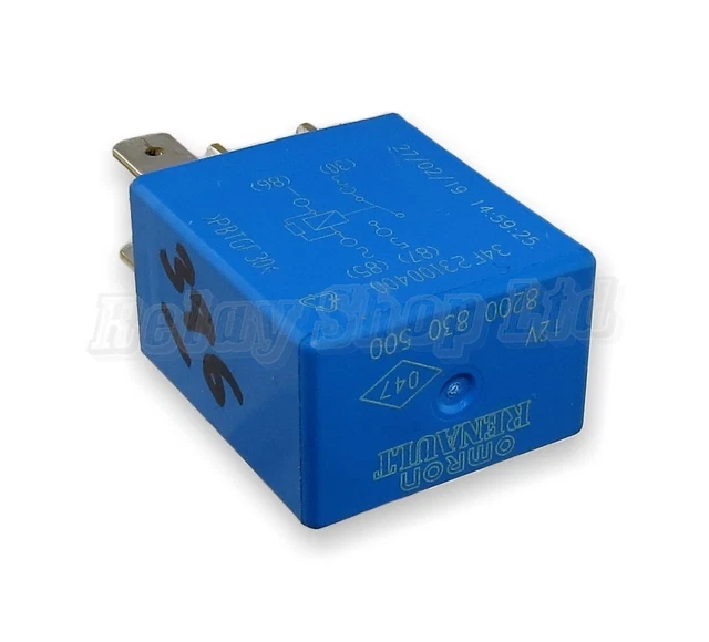 396-RENAULT (2009-2022) 4-PIN Blau Relais 8200830500 12V Omron ...
