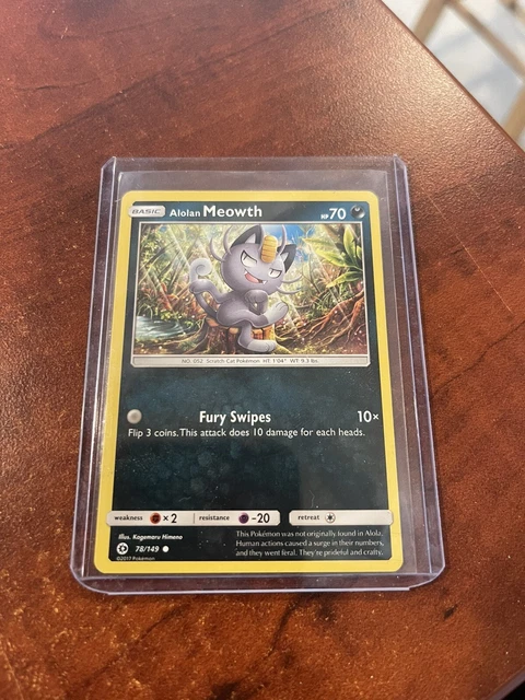 POKEMON SUN & Moon - Alolan Meowth 78/149 Common $2.00 - PicClick CA