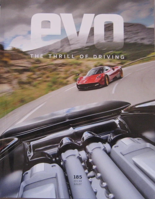 EVO MAGAZINE 08/2013 featuring Bugatti, Pagani, Ferrari, McLaren, Audi ...