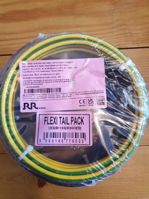 3M 25MM FLEXIBLE Flexi Meter Tail Pack - Blue & Brown Tails & 16mm ...