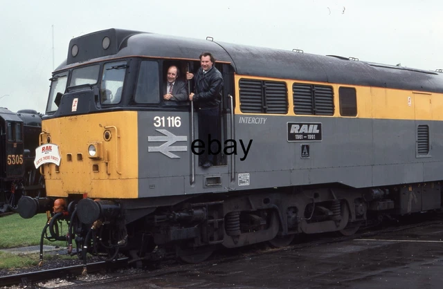 35MM RAILWAY SLIDE- BR Diesel Loco Class 31. 31116 'Rail' @ Doncaster ...
