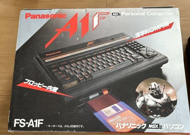 SONY MSX2 FS-A1F Personal HOME COMPUTER Black Console with Box Tested £ ...