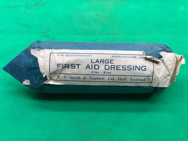 ORIGINAL WW2 BRITISH Army Large First Aid Dressing - 1939 Dated £6.00 ...