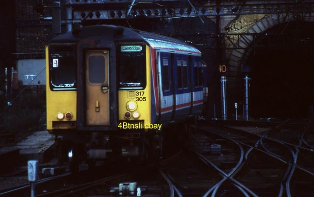 ORIGINAL 35MM SLIDE British Rail Class 317 DMU 317305 at Kings Cross ...