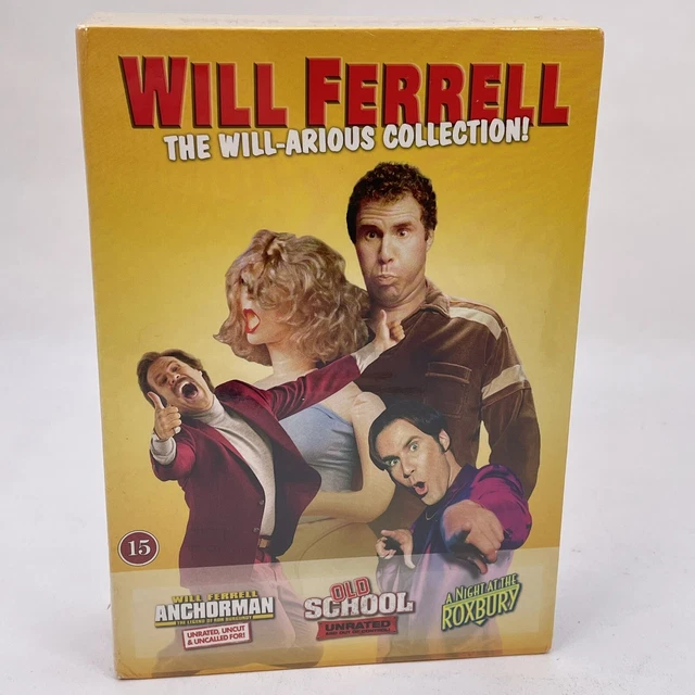 THE WILL FERRELL Collection DVD Will-Arious Anchorman Roxbury Old ...