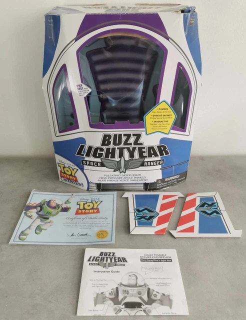 DISNEY TOY STORY Buzz Lightyear Signature Collection White Logo Box No ...