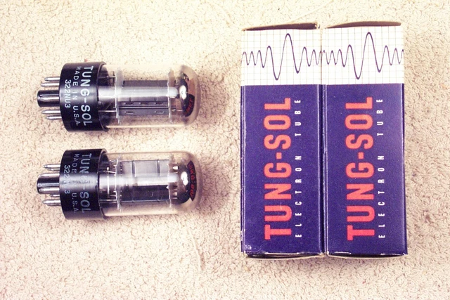 TWO, NEW, TUNG-SOL USA 6SN7GTB, early 1960's, matching pair #2, 6SN7GT eq £121.96 - PicClick UK