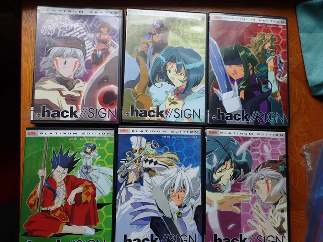 .HACK (DOT HACK) Sign Platinum Edition Vol 1-6 Complete Series Anime ...